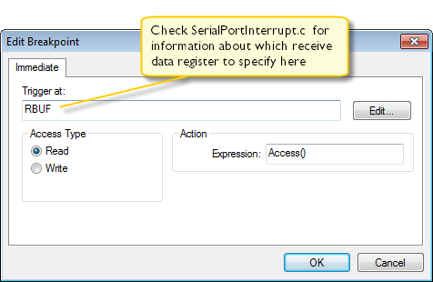 Simulating serial port input